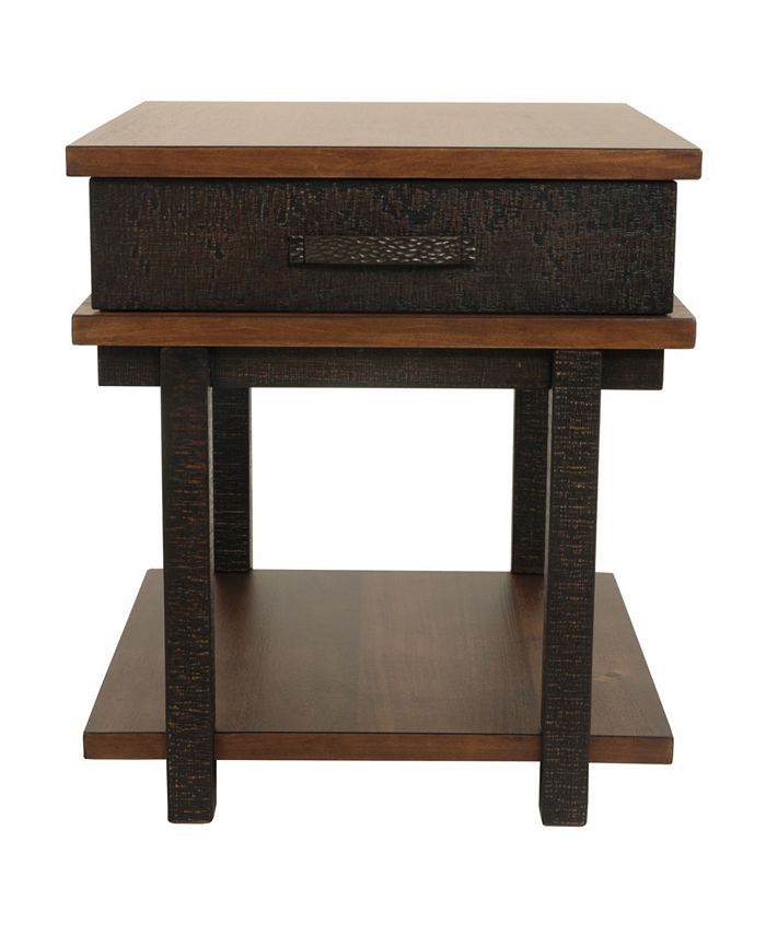 Signature Design By Ashley Stanah Rectangular End Table - Macy's