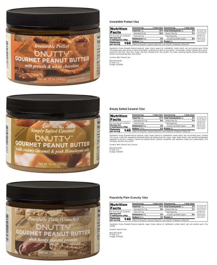 BNutty Peanut Butter Sweet and Salty Peanut Butter, Pack of 3 - Macy's