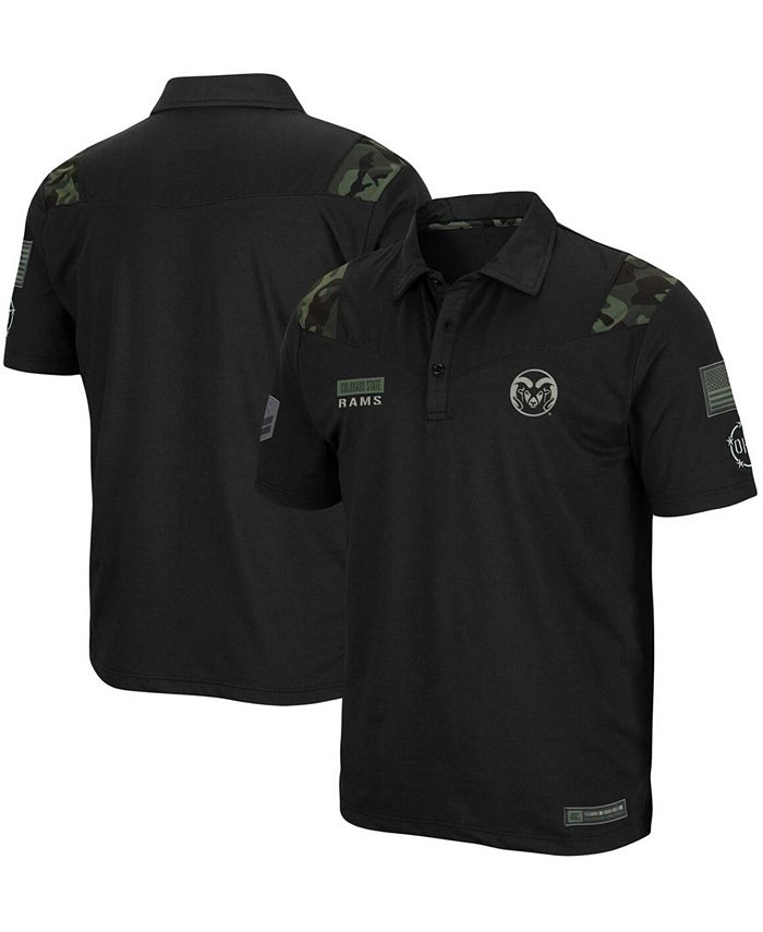Colosseum Men's Black Colorado State Rams OHT Military Inspired Appreciation Sierra Polo - Macy's