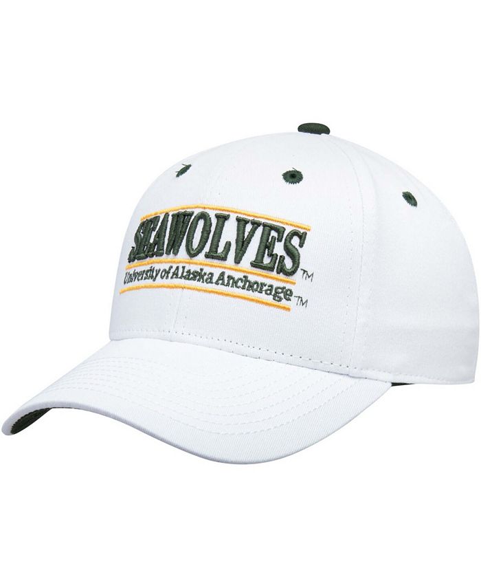 Game Men's White Alaska Anchorage Seawolves Classic Bar Structured ...