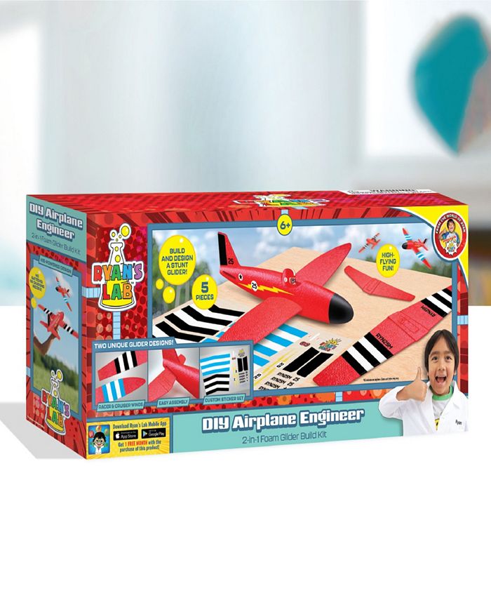 Ryan's World Titan Toy Airplane Assembly Kit - Macy's