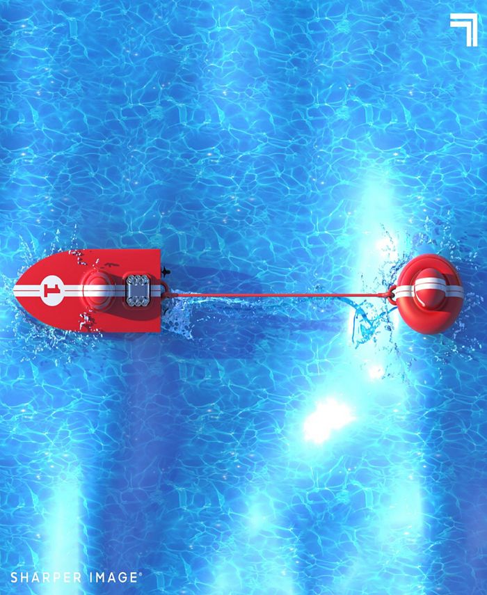 Sharper Image THE RC Wave Rage, Wireless Rechargeable Bumper Boat with ...