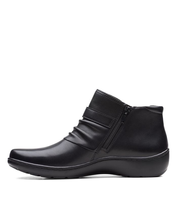 Clarks Women's Collection Cora Ruched Boots & Reviews - Booties - Shoes ...