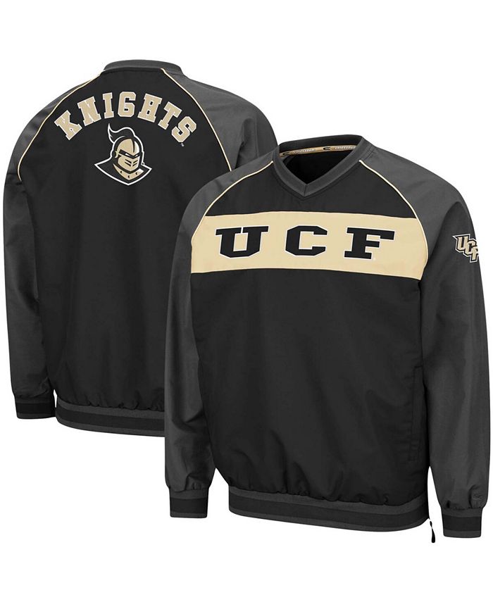 Colosseum Men's Black UCF Knights Marshgammon Windbreaker V-Neck Raglan ...