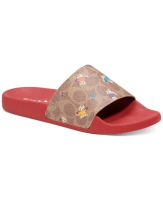 COACH Women's Udele Sport Pool Slides - Macy's