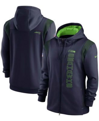 Men's College Navy Seattle Seahawks Sideline Team Performance Full-Zip ...