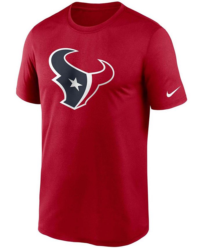 Nike Men's Red Houston Texans Logo Essential Legend Performance T-shirt ...
