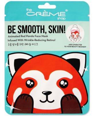 The Crème Shop Be Smooth, Skin! Animated Red Panda Face Mask - Macy's