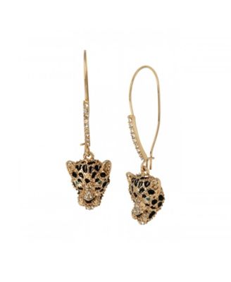 Betsey Johnson Leopard Dangle Earrings Macy s