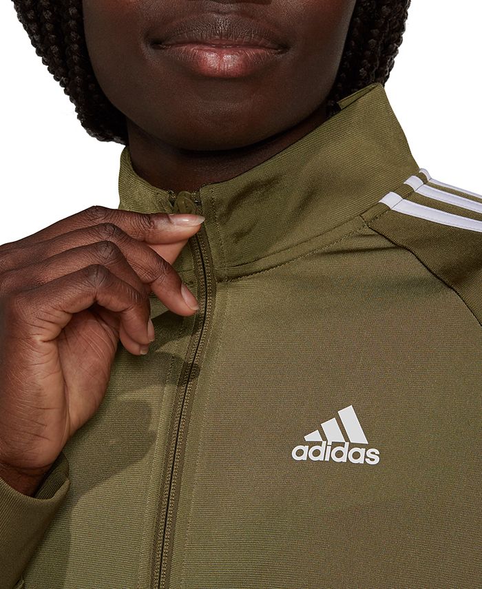 adidas Women's Primegreen Essentials Track Jacket - Macy's