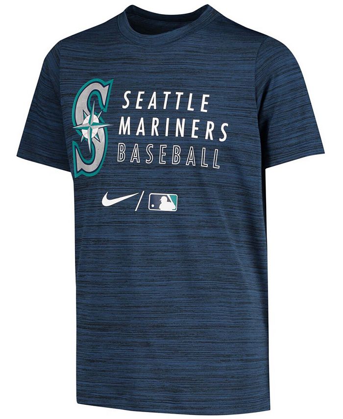 Nike Big Boys Heathered Navy Seattle Mariners Authentic Collection ...