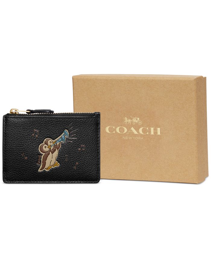 COACH Boxed Mini Leather ID Case - Macy's