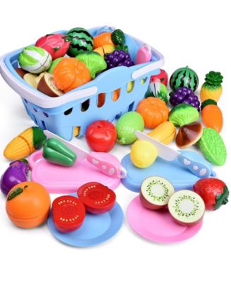 Fun Little Toys 30 Piece Fruits and Vegetables Toy Play Set - Macy's