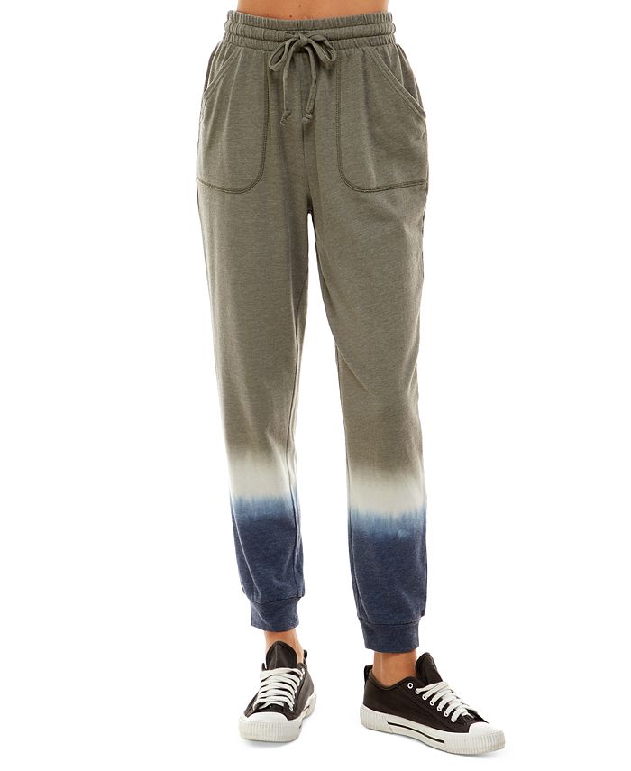 Derek Heart Juniors' Tie-Dyed Jogger Pants - Macy's