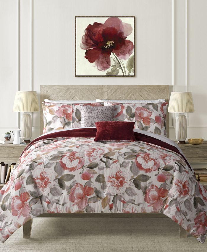Sunham Magnolia 5-Pc. King/California King Comforter Set - Macy's