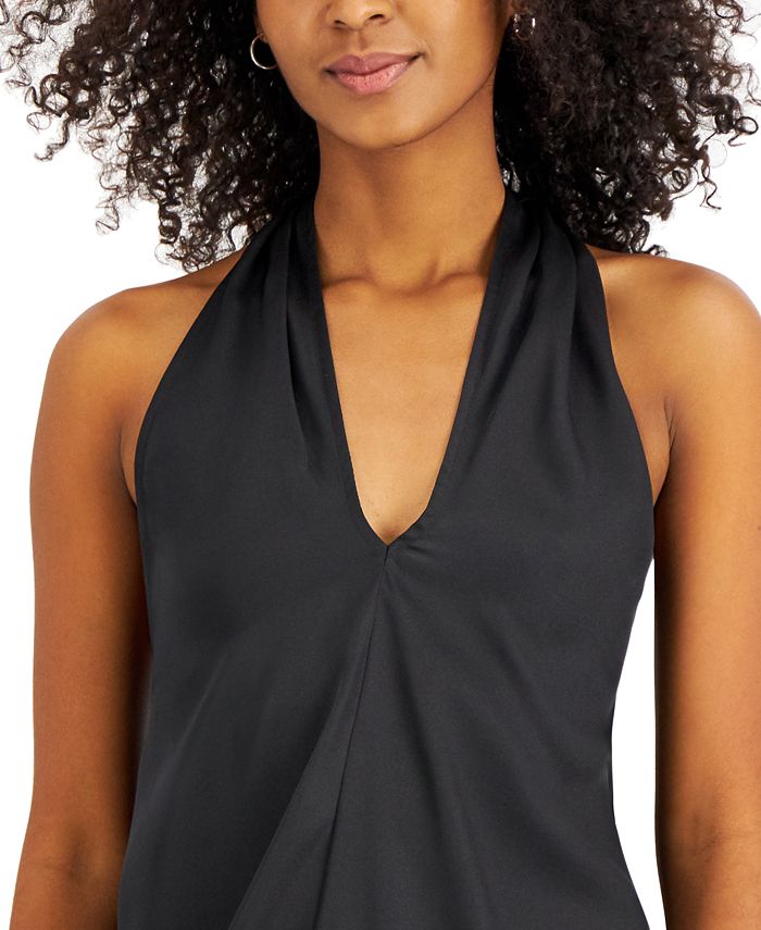 INC International Concepts Twill Halter Top, Created for Macy's - Macy's