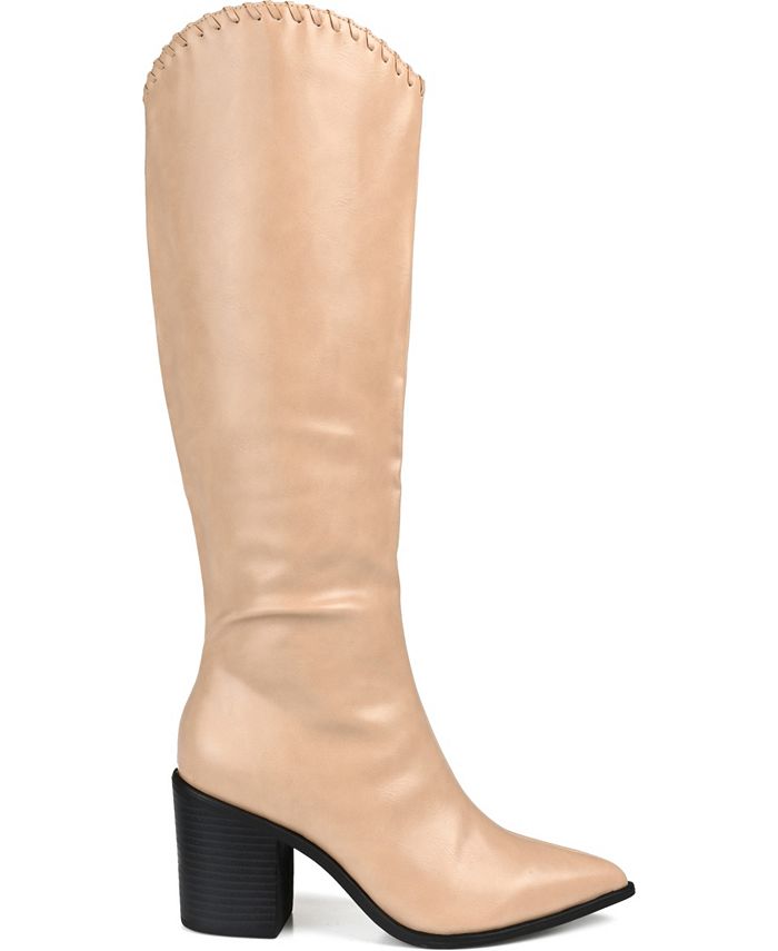 Journee Collection Women's Daria Cowboy Knee High Boots - Macy's