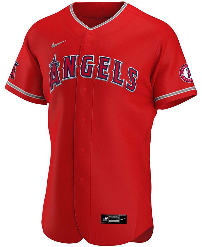 Nike Men's Red Los Angeles Angels Alternate Authentic Team Jersey - Macy's