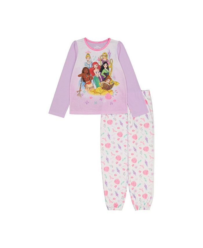AME Disney Princess Little Girls 2- Piece Pajama Set - Macy's