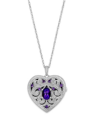 Macy's heart locket store