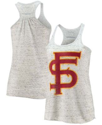Women's Ash Florida State Seminoles Vintage-Like FSU Racerback Slub ...