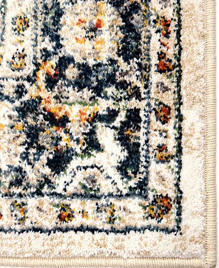 Orian Rugs Orian Gemstones Heriz Distressed 6'7" x 9'6" Area Rug - Macy's