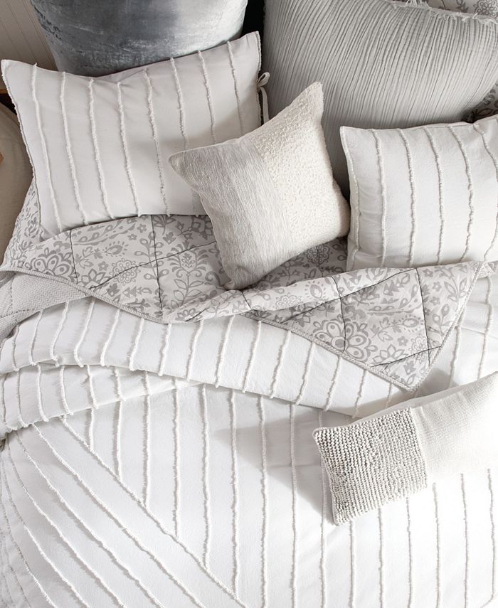 Peri Home Linear Loop 3 Pieces Duvet Cover Set, Full/Queen - Macy's