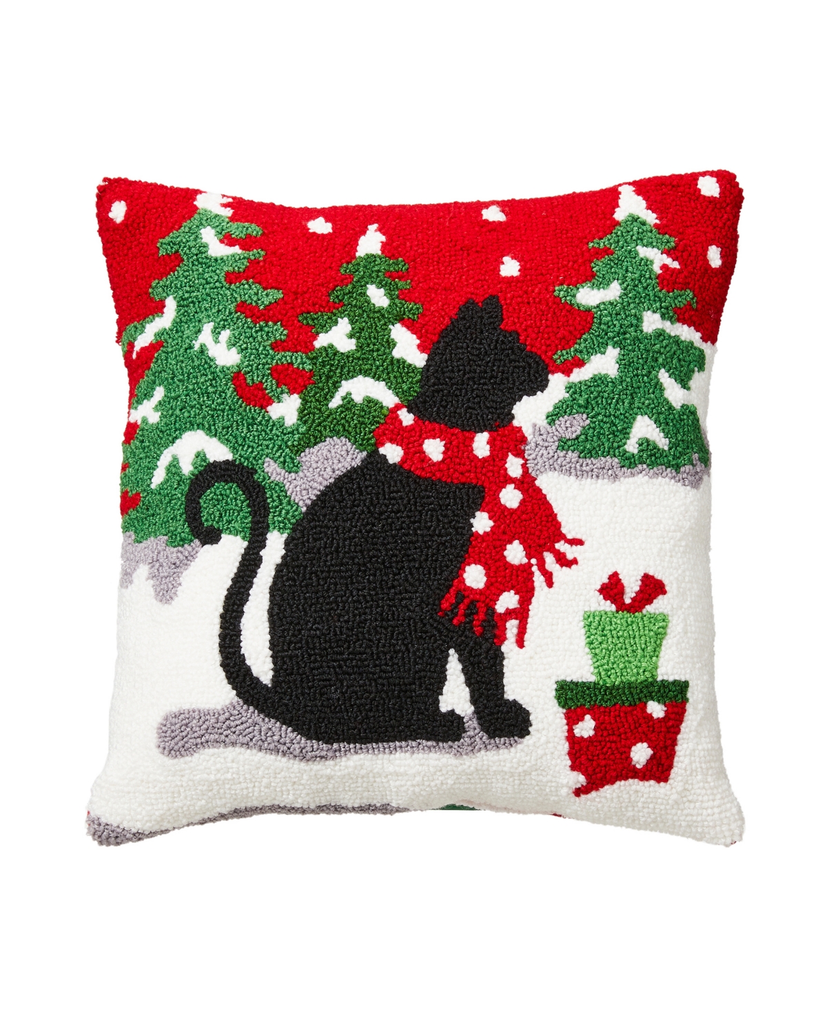 Click here for Glitzhomeooked Christmas Cat Pillow - Multi prices