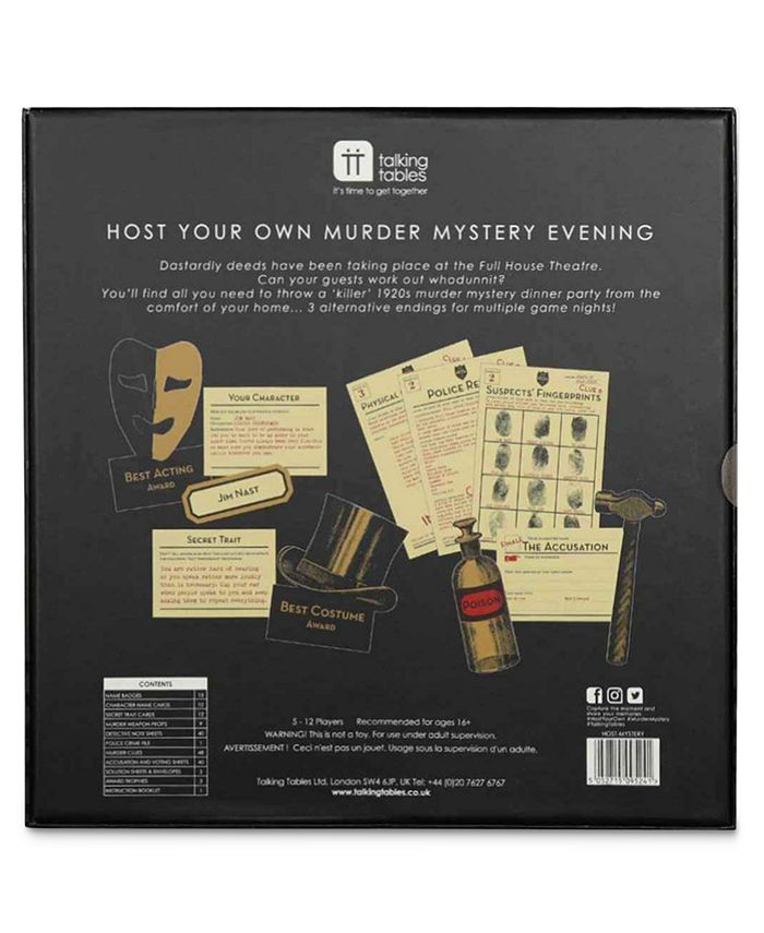 Talking Tables Murder Mystery Night Game - Macy's