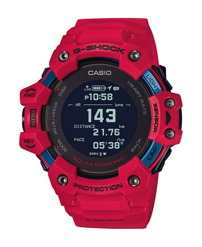 G-Shock Men's Red Resin Watch 55mm - Macy's