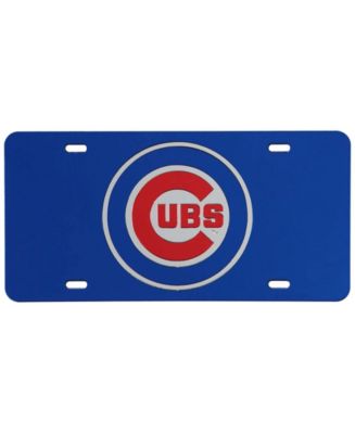 Multi Chicago Cubs Logo Crystal Mirror License Plate - Macy's