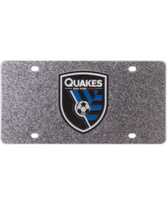 Multi San Jose Earthquakes Acrylic Glitter License Plate - Macy's