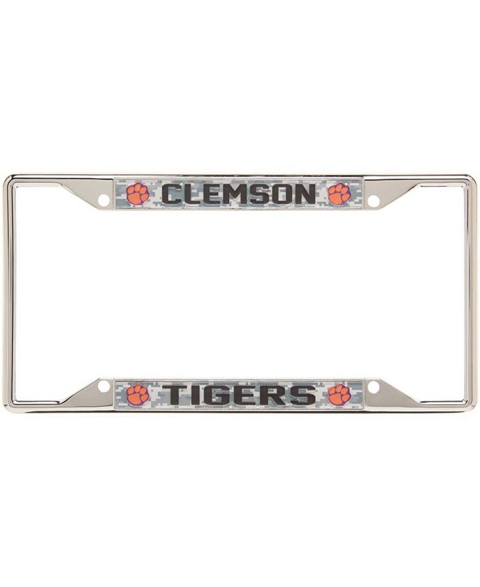 Stockdale Multi Clemson Tigers Digital Camo Acrylic Inlay License Plate ...