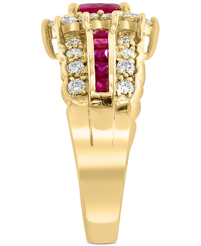 EFFY Collection EFFY® Ruby (1-1/4 ct. t.w.) & Diamond (5/8 ct. t.w ...