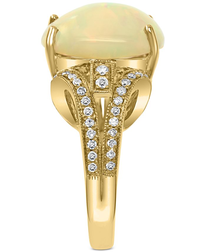 EFFY Collection EFFY® Ethiopian Opal (4-1/6 ct. t.w.) & Diamond (1/4 ct ...