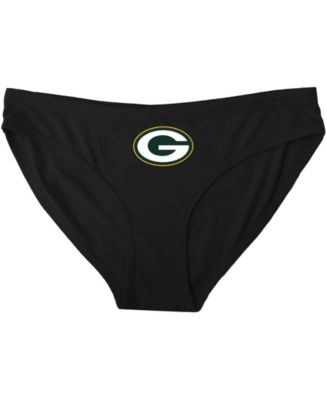 Women's Black Green Bay Packers Solid Logo Panties - Macy's