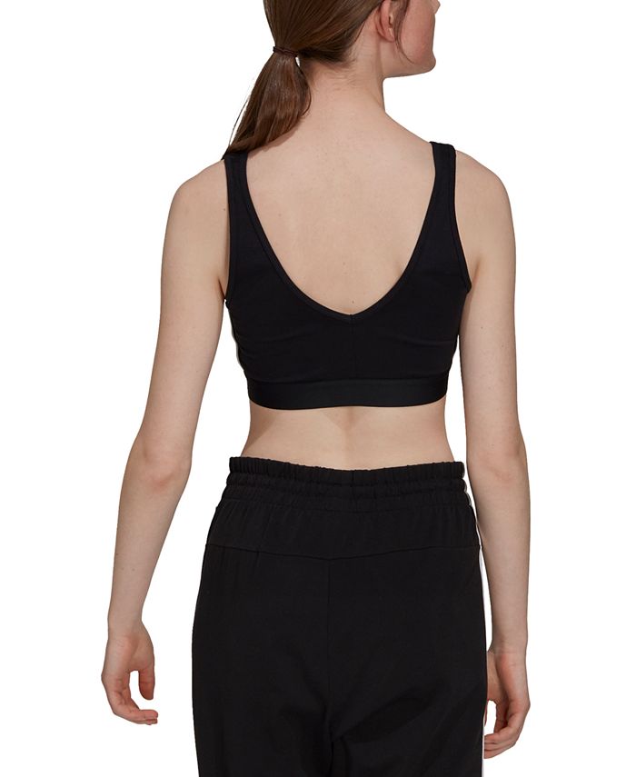 adidas Women's Essentials 3-Stripes Crop Top - Macy's