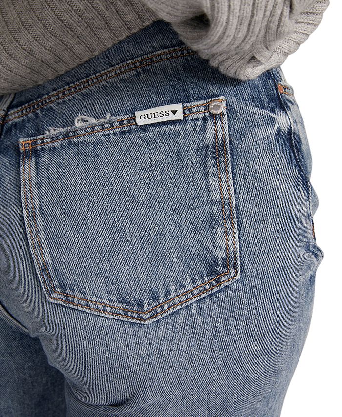 GUESS 80s Ripped Straight-Leg Jeans & Reviews - Jeans - Women - Macy's