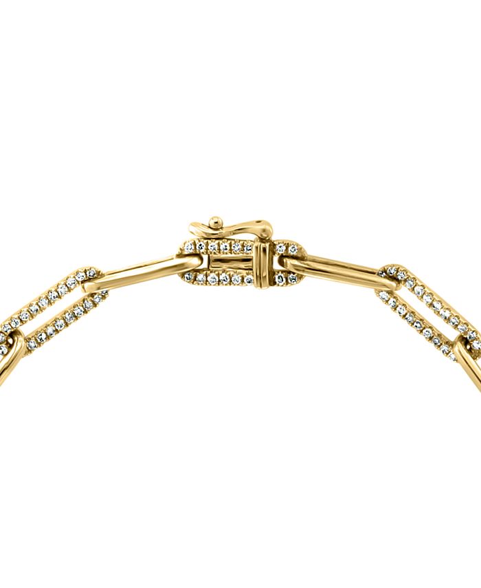 EFFY Collection EFFY® Diamond Paperclip Link Bracelet (7/8 ct. t.w.) in ...