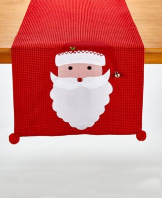 Appliqued Santa Table Runner, 72" x 14" - Macy's