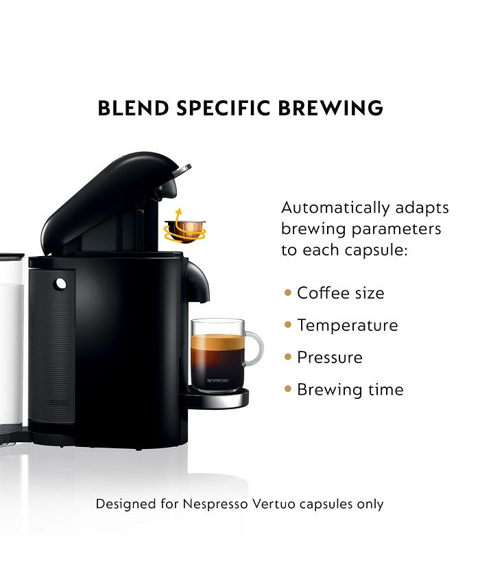 Nespresso Vertuo Plus Deluxe Coffee and Espresso Machine by Breville ...