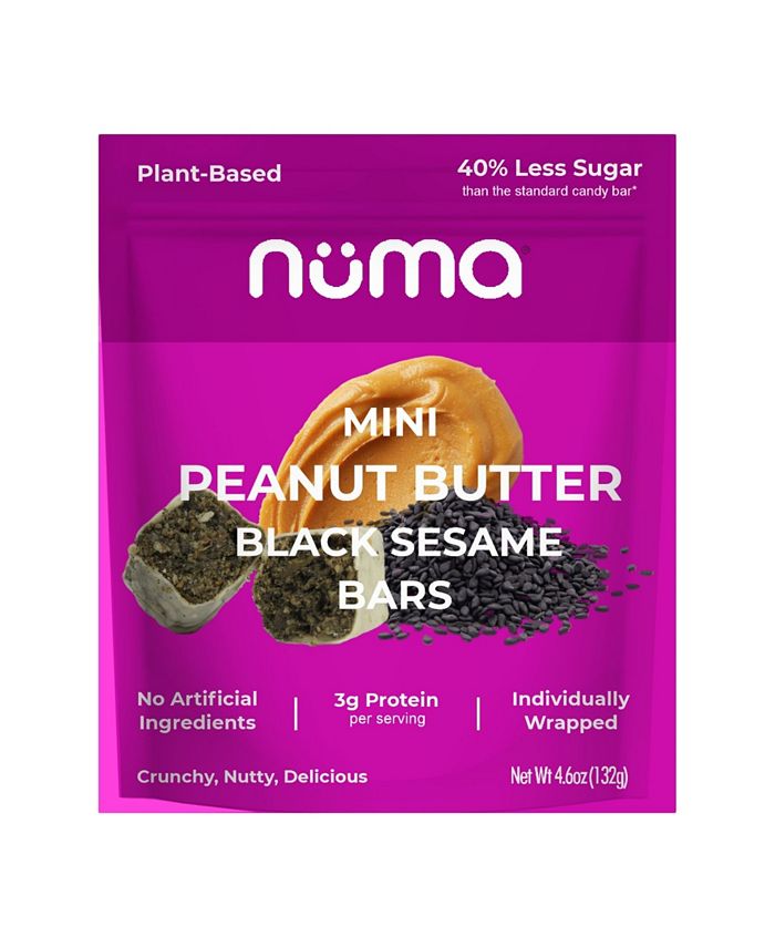 Numa 4.2 Oz Mini Peanut Butter Black Sesame Bars Pack, 6 Pieces - Macy's