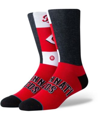 Men's Red Cincinnati Reds Pop Fly Logo Crew Socks - Macy's