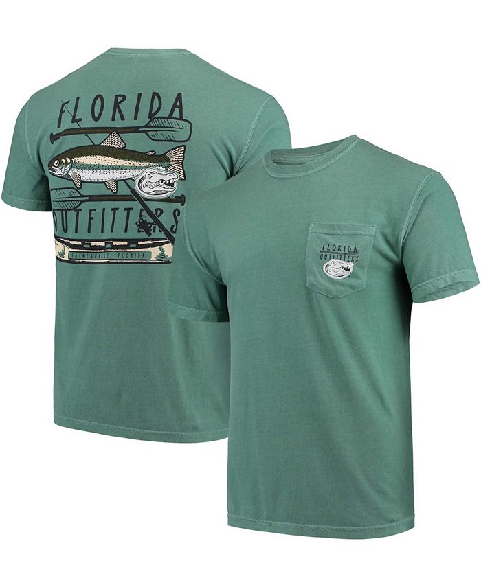 Image One Men's Green Florida Gators Fishing Stack Comfort Colors ...