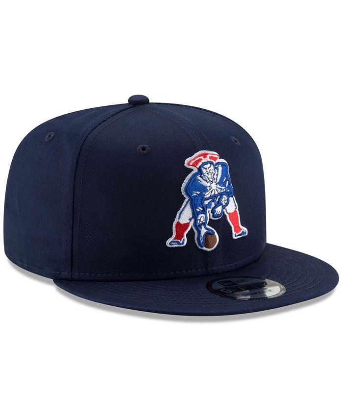 New Era Men's Navy New England Patriots Throwback 9Fifty Adjustable ...
