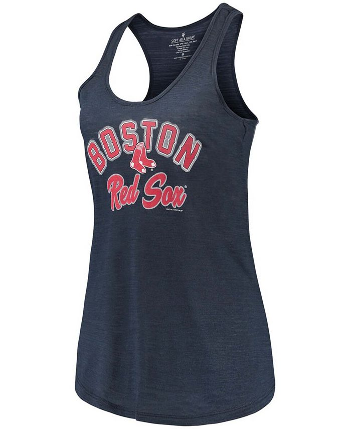 Soft As A Grape Women's Navy Boston Red Sox Multicount Racerback Tank ...