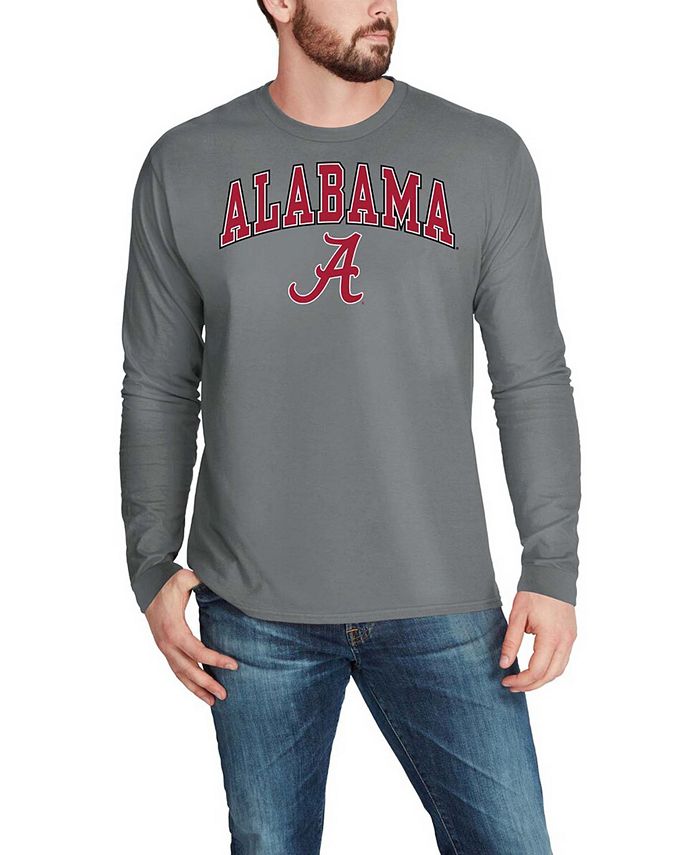 Fanatics Men's Charcoal Alabama Crimson Tide Campus Long Sleeve T-shirt ...