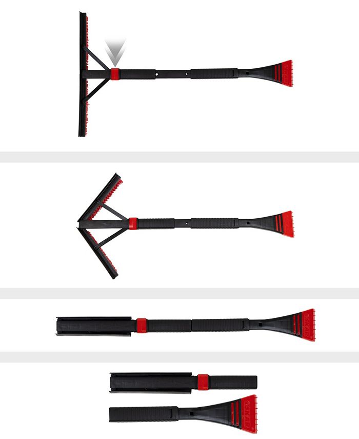 Oskar Folding Snow Brush with Ice Scraper, 22" - Macy's