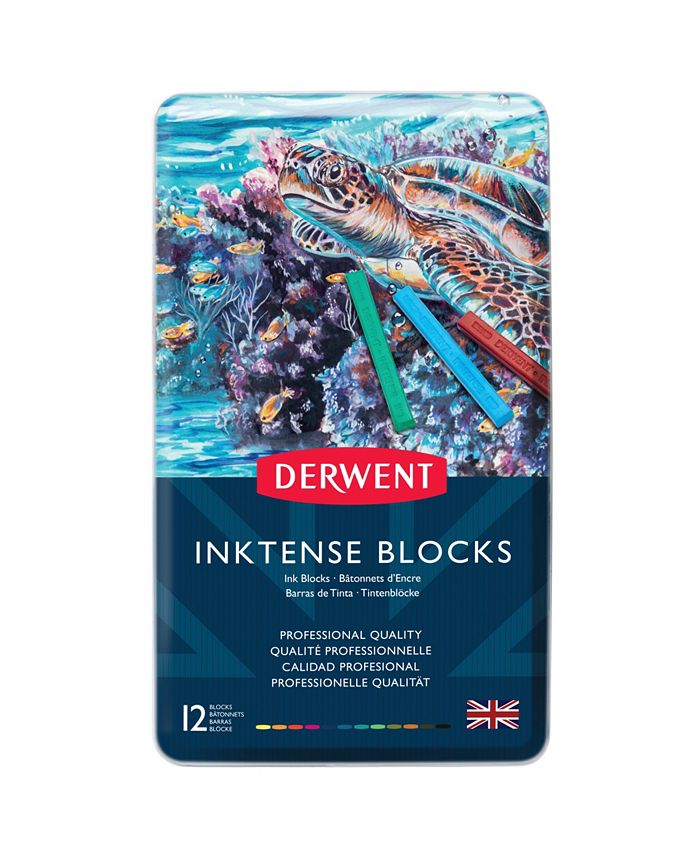 Derwent Inktense Block Tin Set, 12 Colors - Macy's