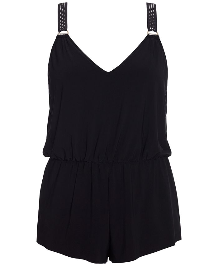 Magicsuit Gabby Studded Swim Romper - Macy's